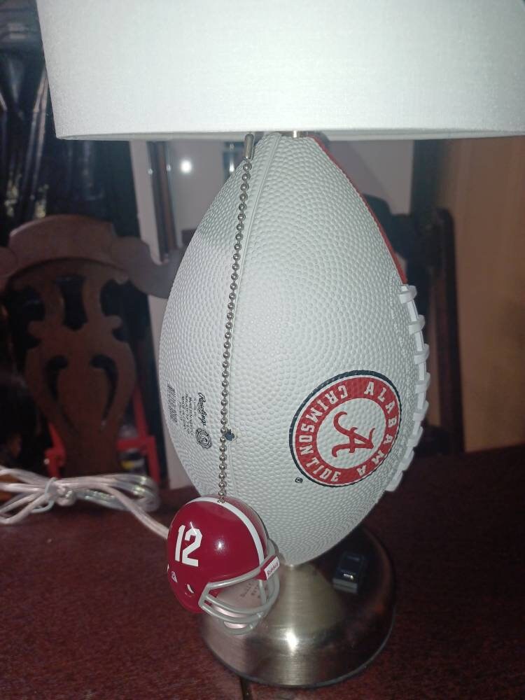 UNIVERSITY OF ALABAMA Football Table Lamp handcrafted - Etsy