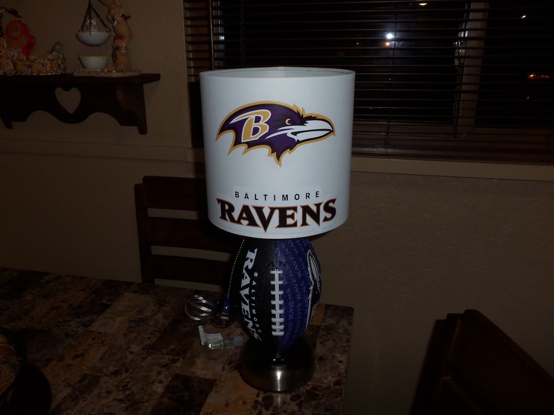 BALTIMORE RAVENS FOOTBALL Table Lamp (handcrafted) - Etsy