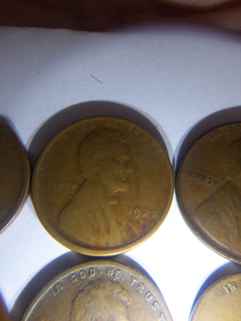 8 Rarer Wheat Pennies 1920-1929 Complete Set of D-mints - Etsy