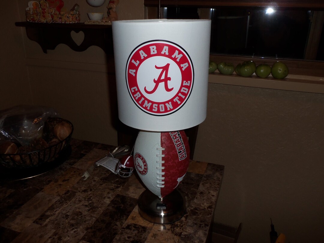 UNIVERSITY OF ALABAMA Football Table Lamp (handcrafted) - Etsy