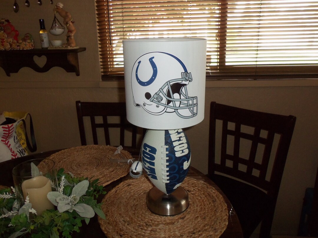 INDIANAPOLIS COLTS Football Table Lamp (handcrafted) - Etsy