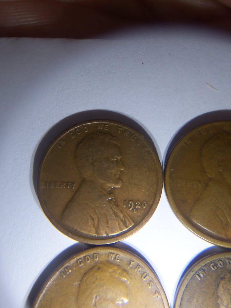 8 Rarer Wheat Pennies 1920-1929 Complete Set of D-mints - Etsy