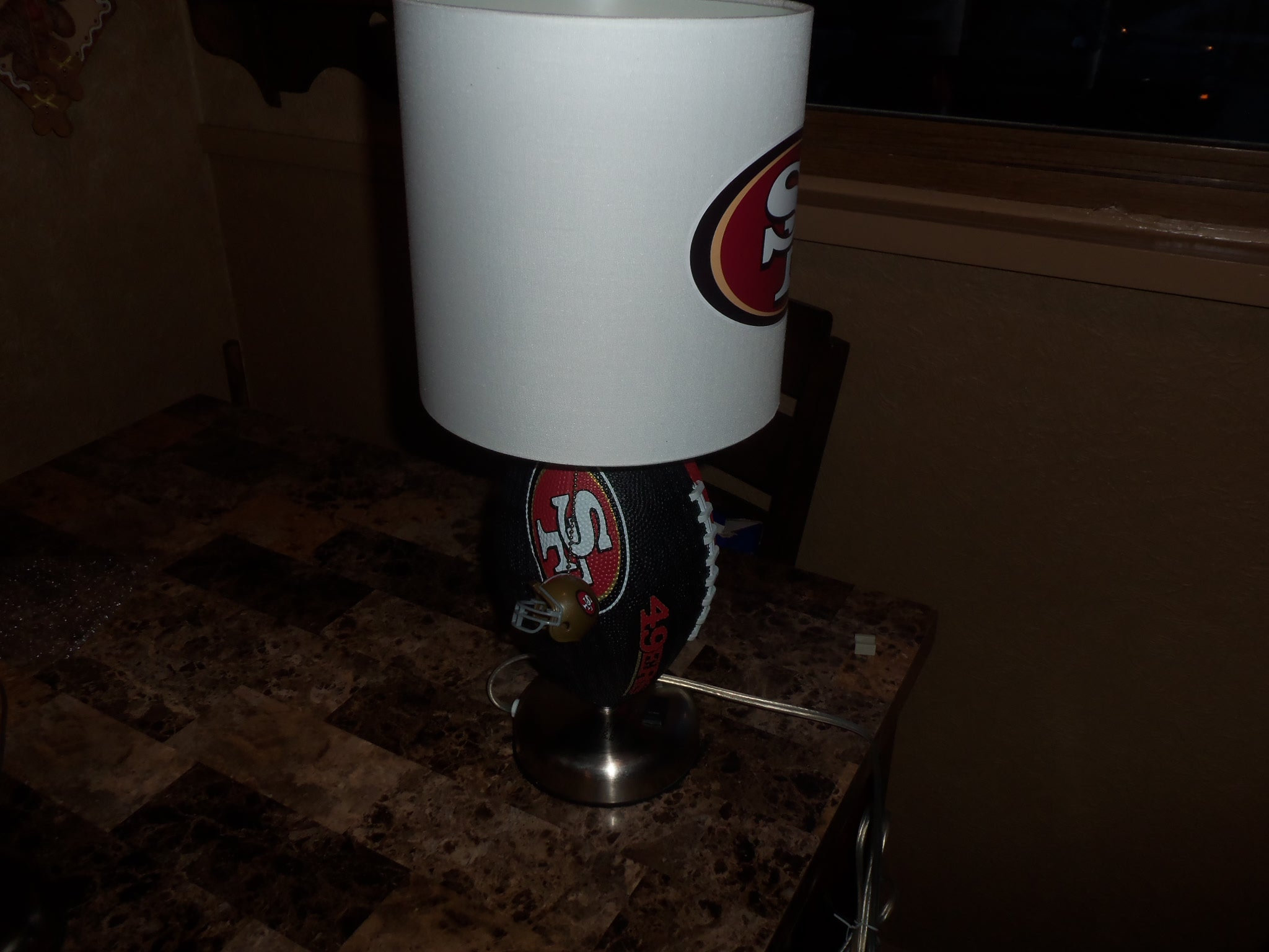 SAN FRANCISCO 49ERS Football Table Lamp (handcrafted) - Etsy