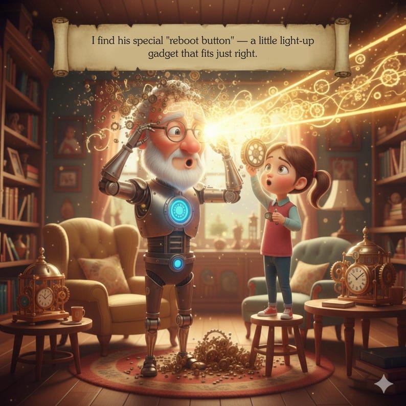 My Grandfather is Robot Story Book | Funny Sci-fi Kids Bedtime Story ...