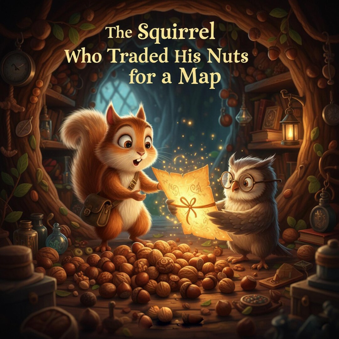 Squirrel & Map Adventure: Digital Kids Book (PDF) - Etsy