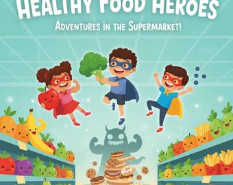 Healthy Food Heroes Kids Book: Fun Nutrition Learning, Ages 3-8 - Etsy