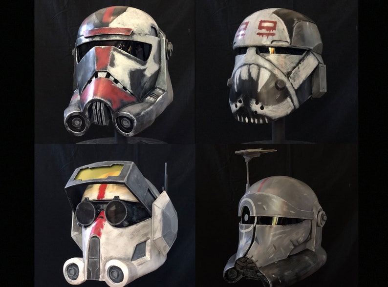 Bad Batch Bundle 4 in 1 Helmet TEMPLATES | Etsy