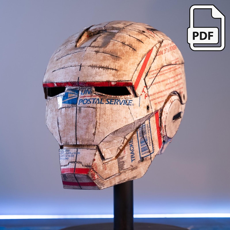Ironman Helmet Template - Etsy