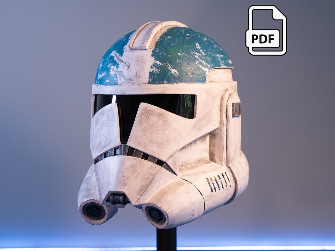 Phase 2 Animated Clone Trooper Helmet TEMPLATES - Etsy