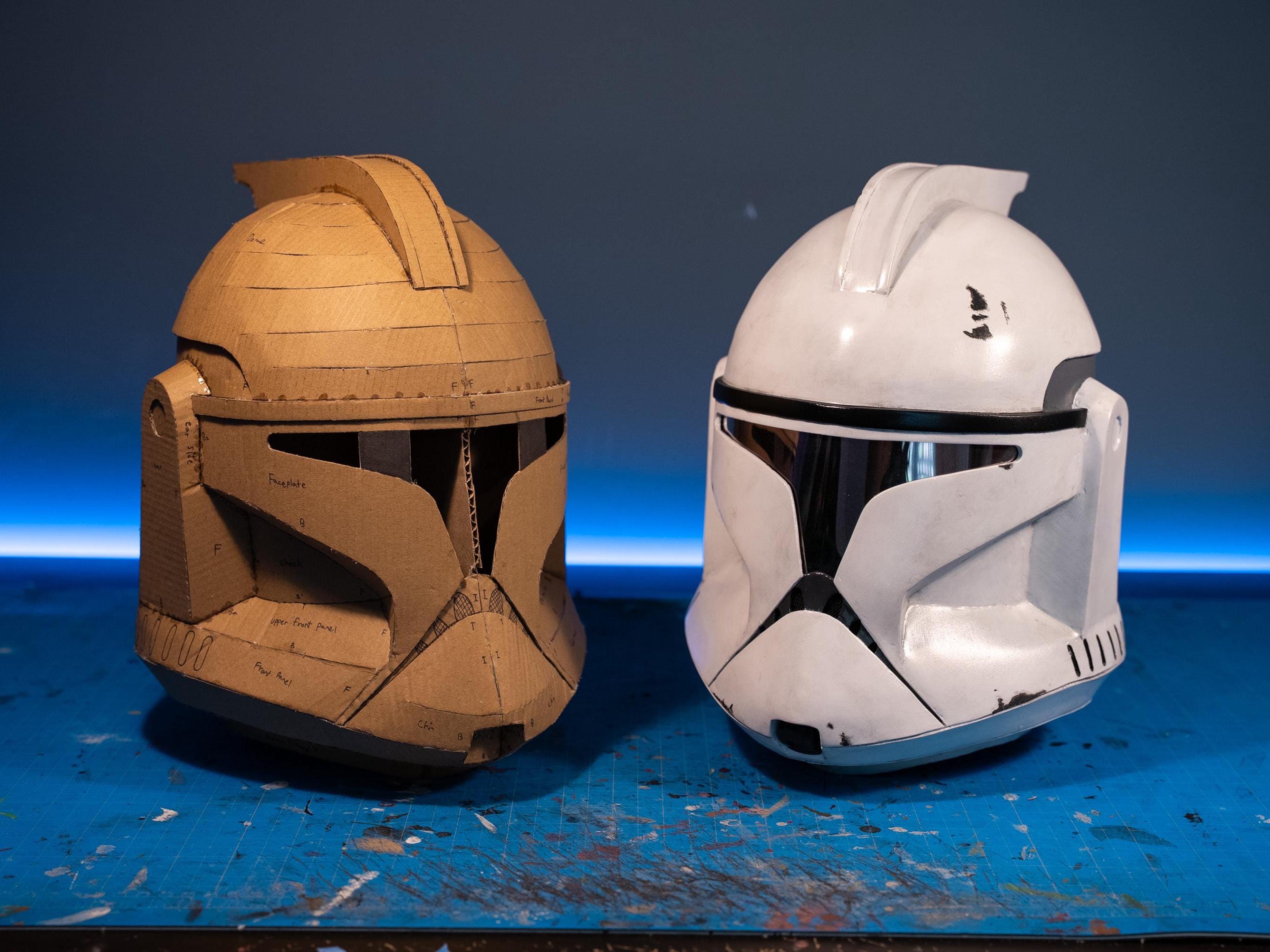 PHASE 1 Clone Trooper Helmet TEMPLATES (for Cardboard) - Etsy