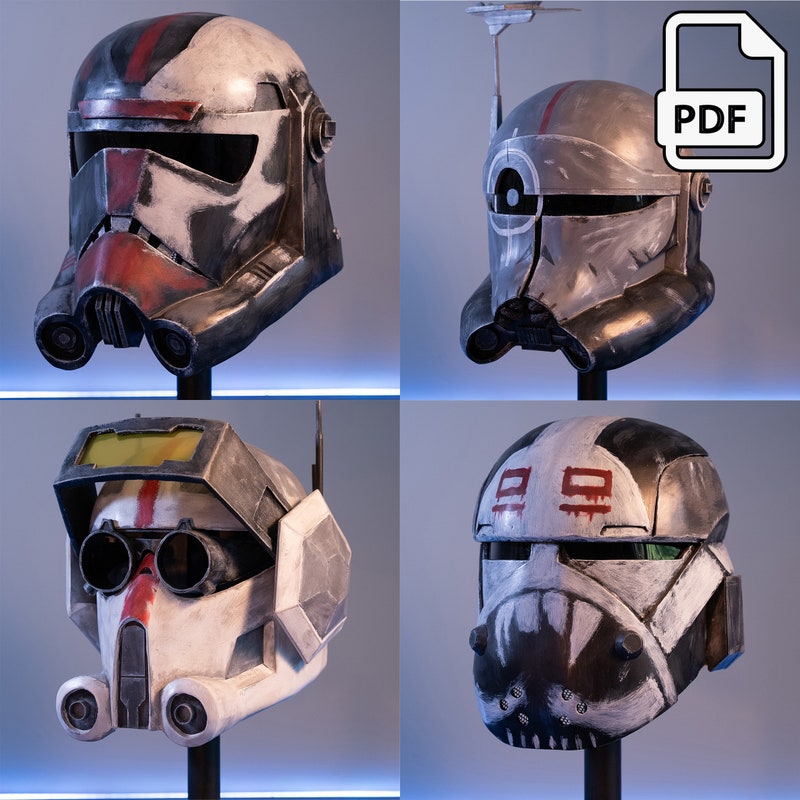 Cardboard Clone Helmet Template - Etsy