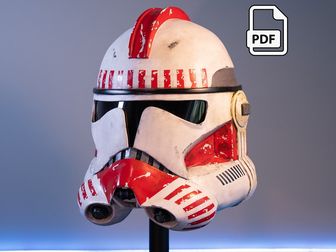 PHASE 2 Clone Trooper Helmet TEMPLATES (for Cardboard) - Etsy