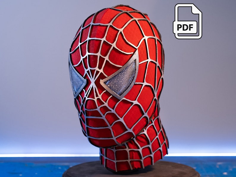 Raimi Spiderman Faceshell TEMPLATES - Etsy