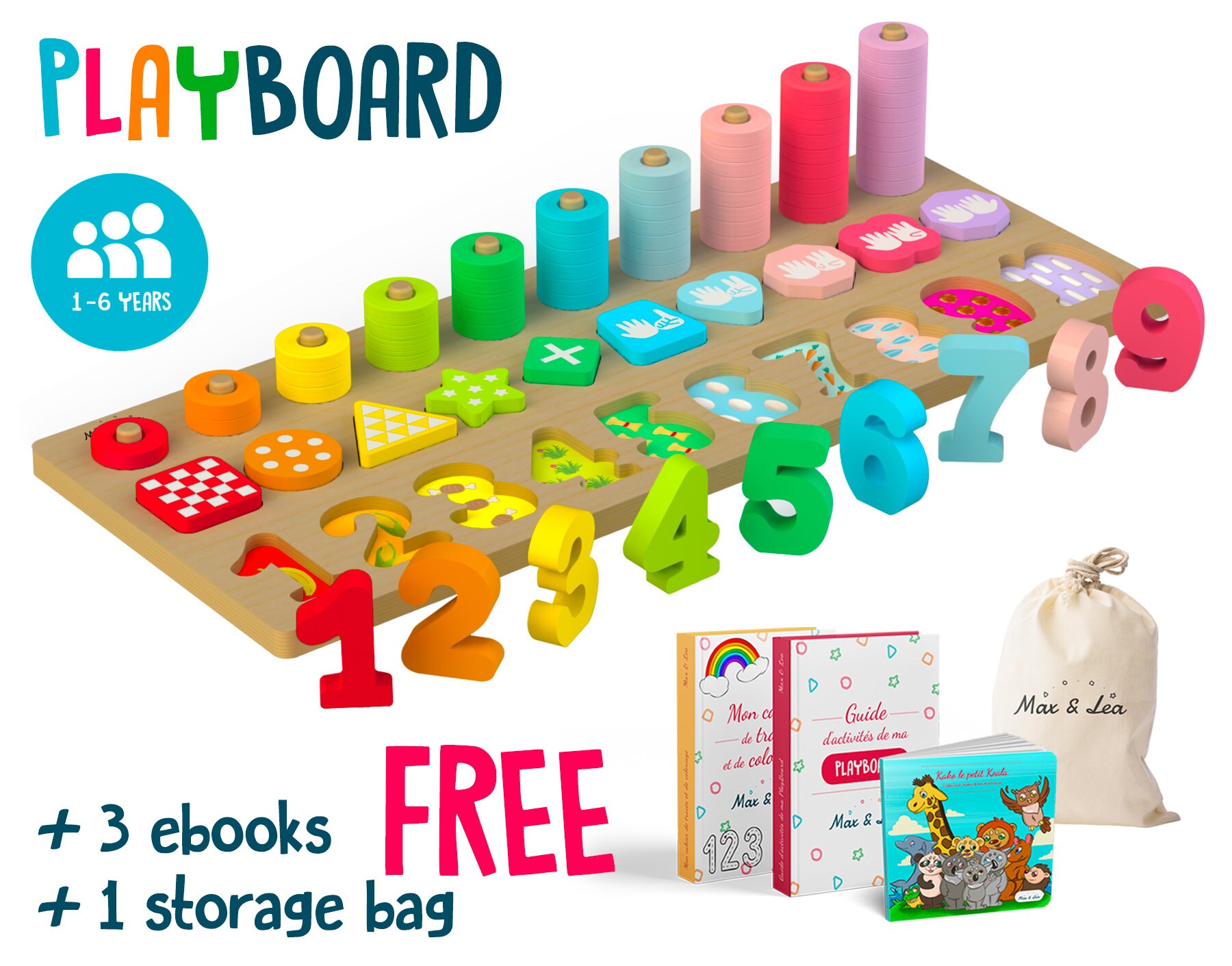 PLAYBOARD Complete Educational Toy Stimulating Awareness | Etsy