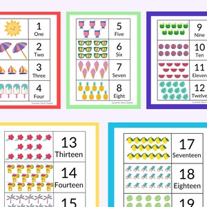 Math Counting 1-20 for Preschool Kindergarten Kids Learn Numbers With ...