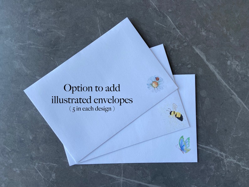 45 Piece Writing Set / Bees Butterflies and Ladybirds / 30 - Etsy UK