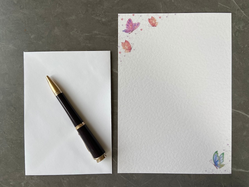 45 Piece Writing Set / Bees Butterflies and Ladybirds / 30 - Etsy UK