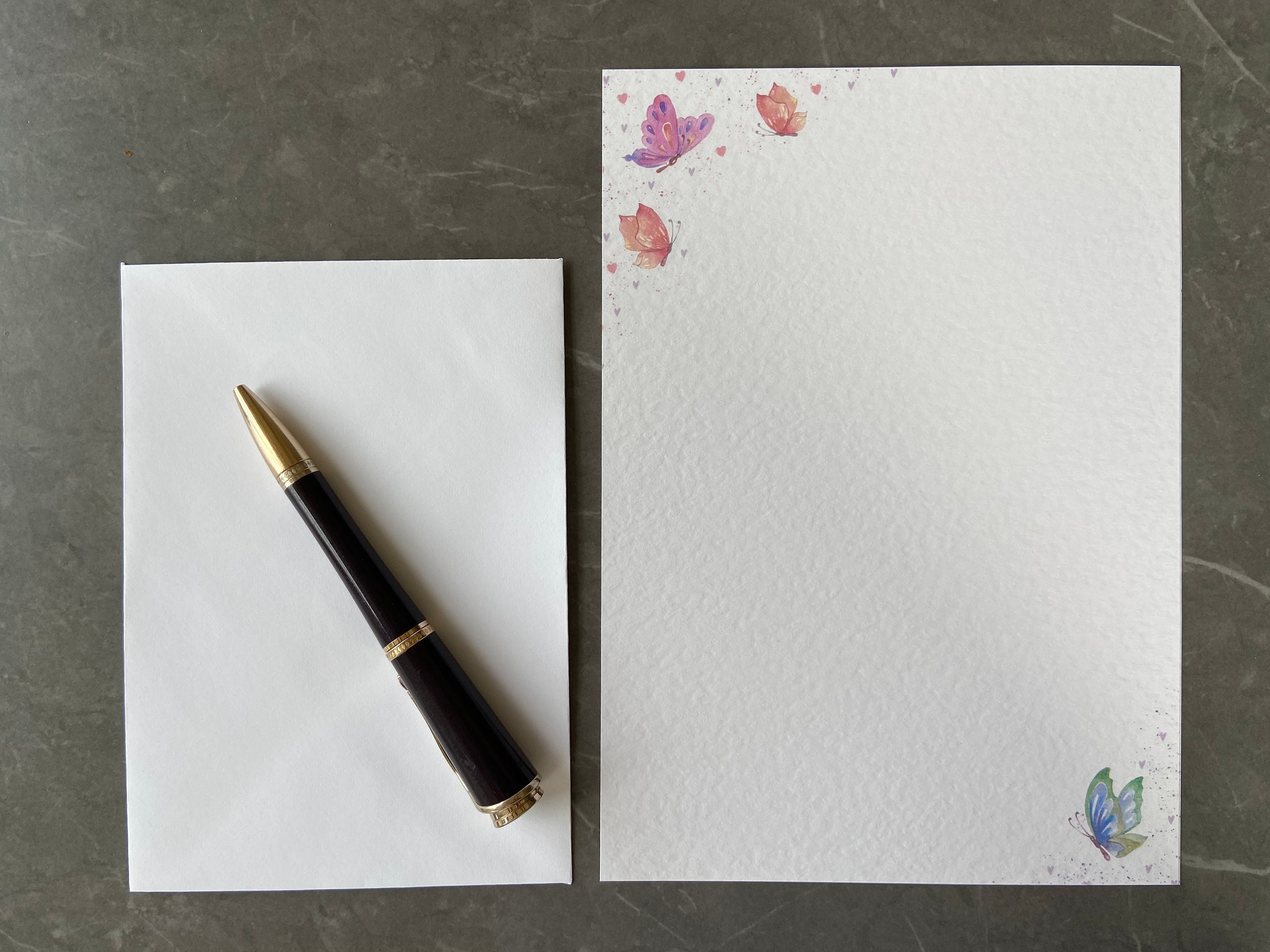 45 Piece Writing Set / Bees Butterflies and Ladybirds / 30 - Etsy UK