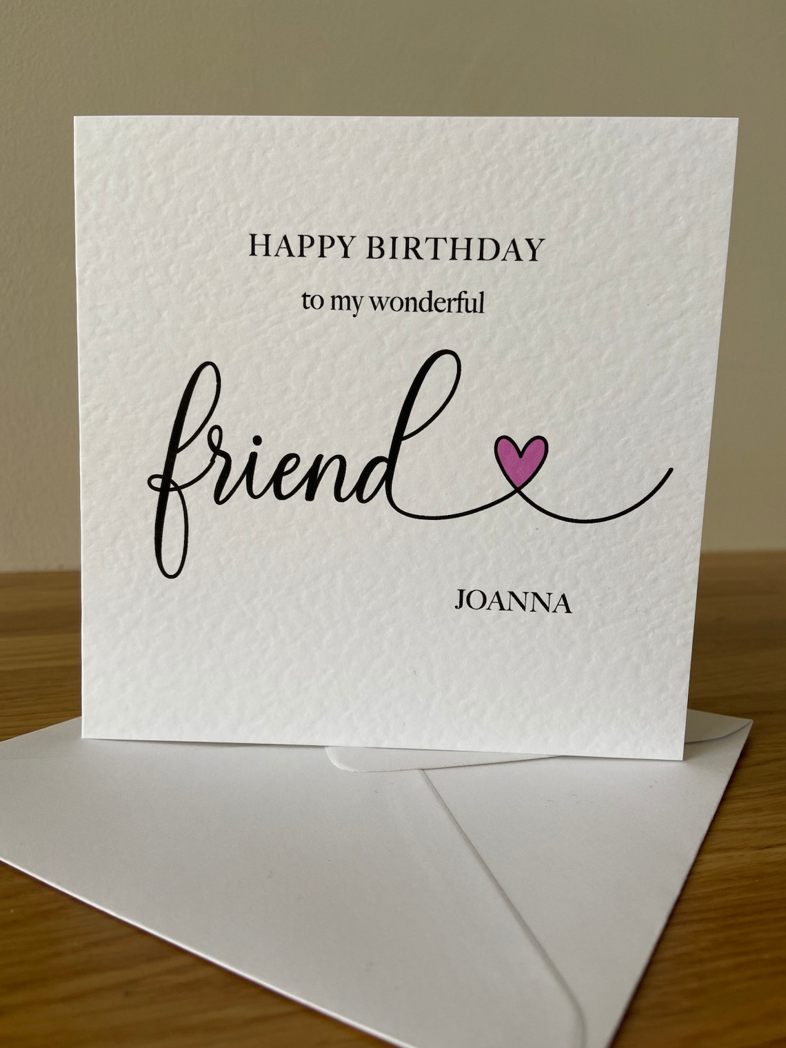 Personalised Friend Birthday Card / Customised Friend Birthday | Etsy