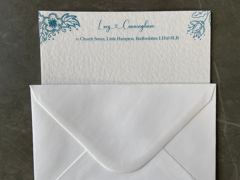 Personalised Writing Paper Set Personalised Stationery - Etsy UK