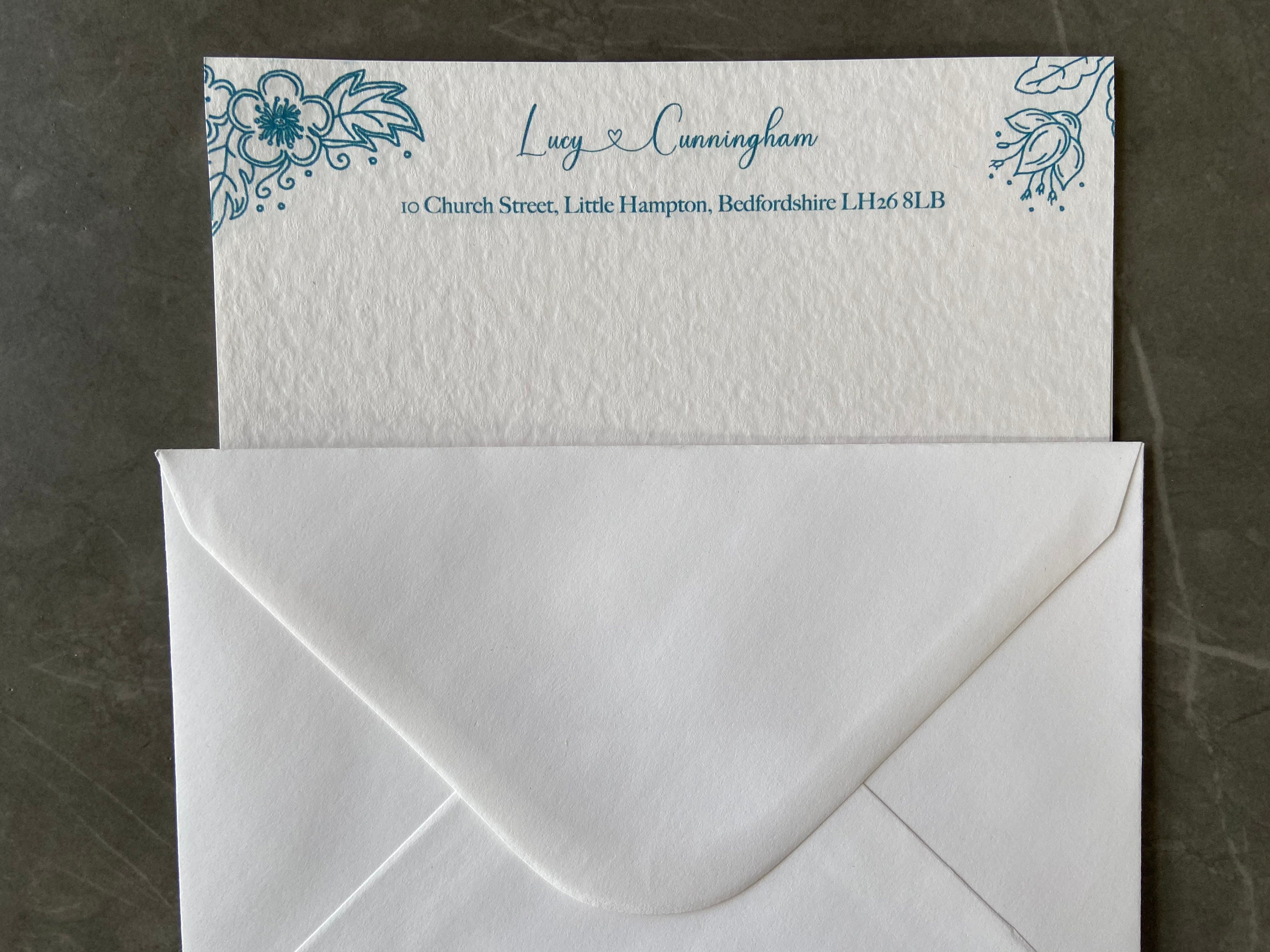 Personalised Writing Paper Set, Personalised Stationery, Customised ...