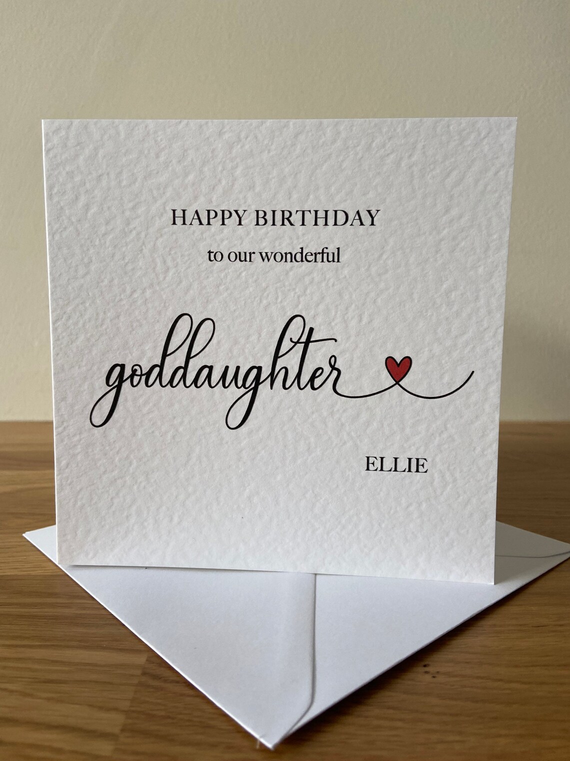 Personalised Goddaughter Birthday Card Customised Goddaughter - Etsy UK