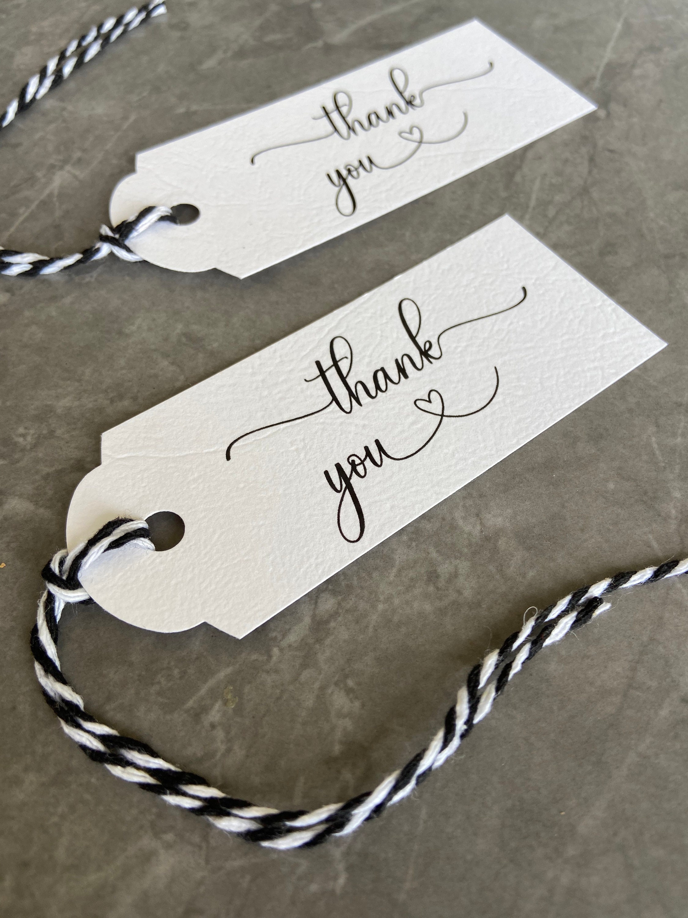 Thank You Gift Tags Thank You Tags Gift Tags Bag of 12 Tags | Etsy