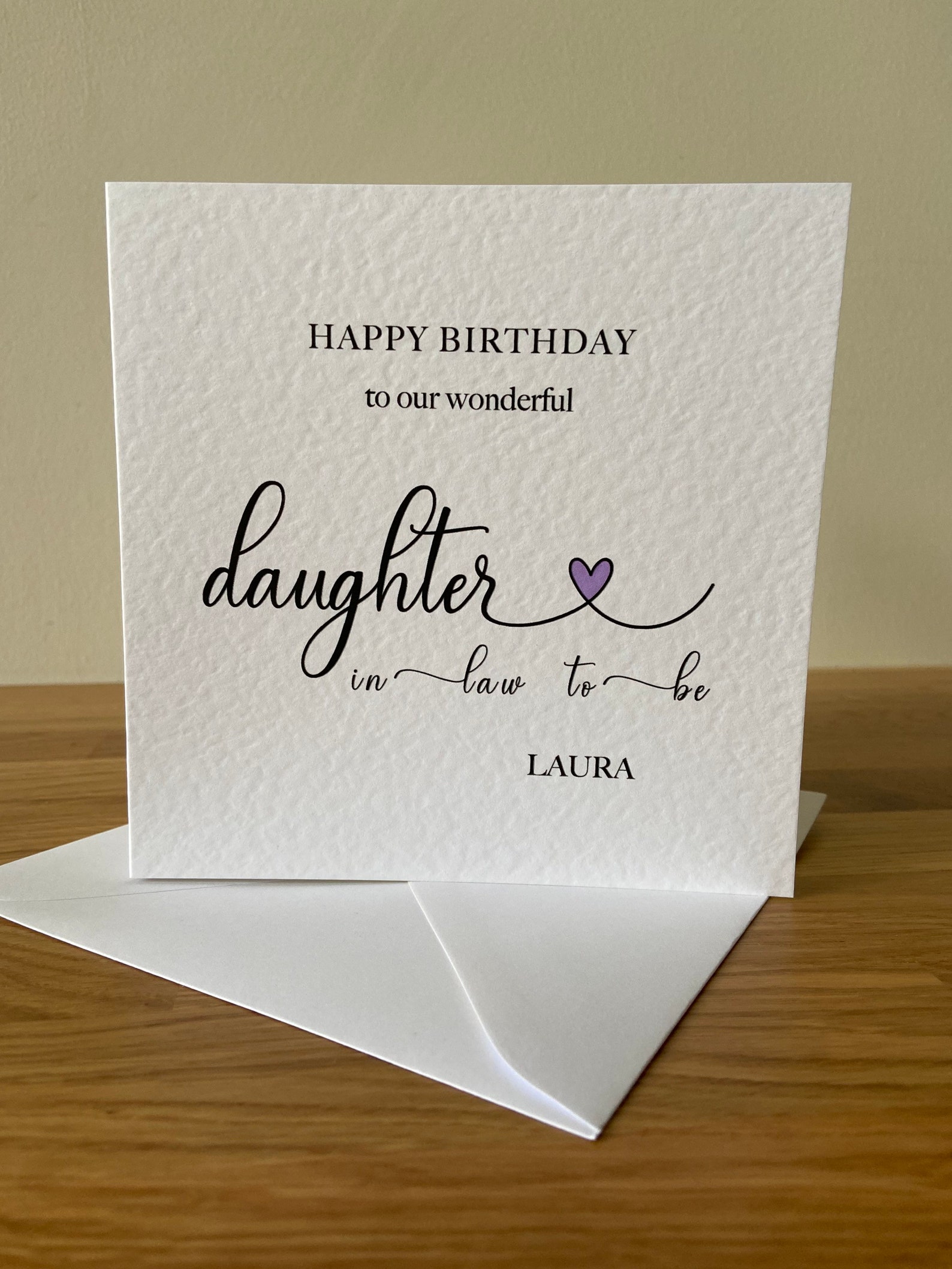 Daughter-in-law Birthday Card, Customised Daughter-in-law Birthday Card ...