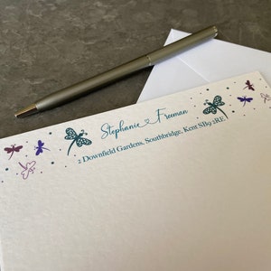 Personalised Writing Paper Set, Personalised Stationery, Customised ...