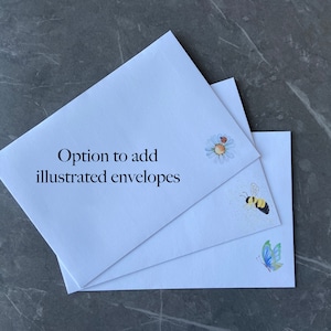 45 Piece Writing Set, Bees, Butterflies and Ladybirds, Letter Writing ...