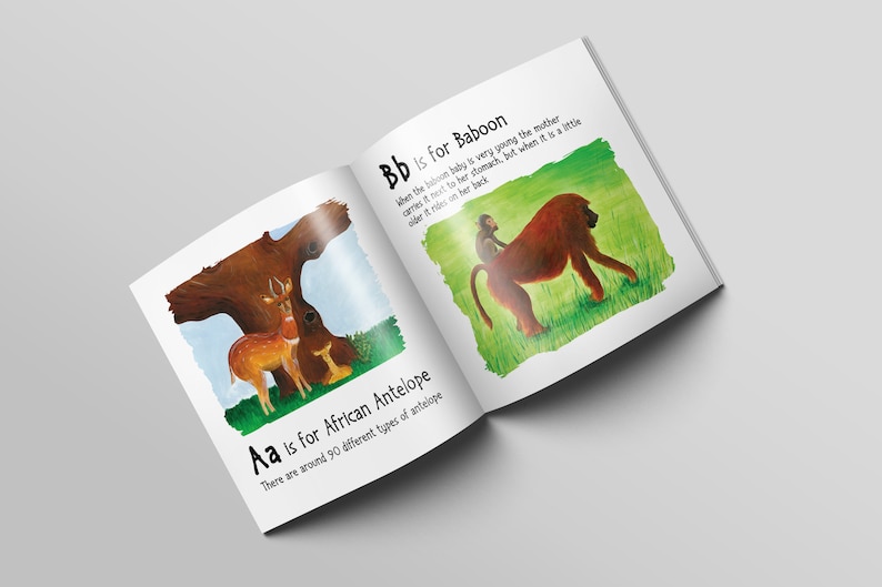 ABC Book, Gift for 3 Year Old, 4 Year Old, Toddler Present, African ...