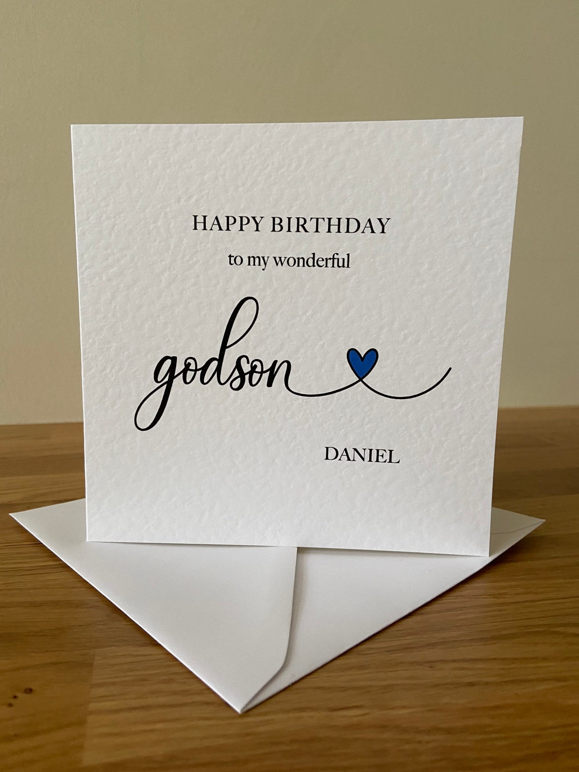 Personalised Godson Birthday Card / Customised Godson Birthday - Etsy