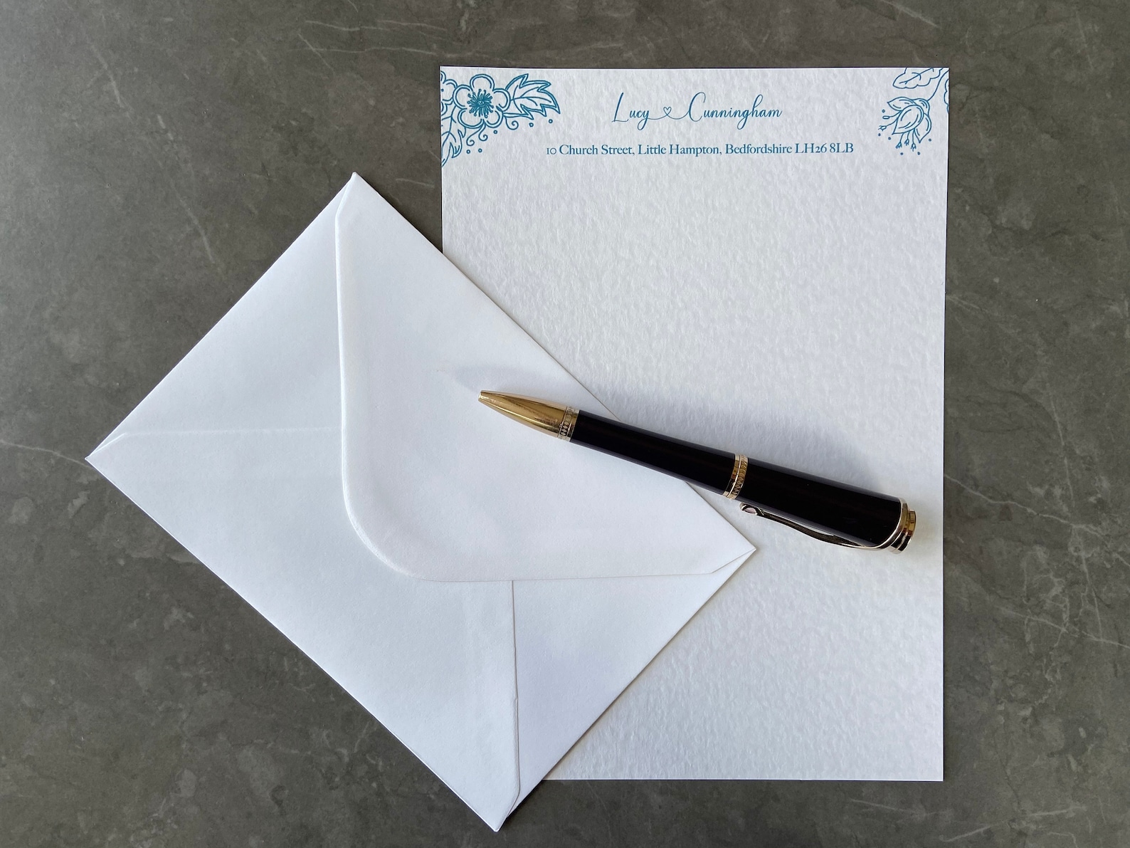 Personalised Writing Paper Set, Personalised Stationery, Customised ...