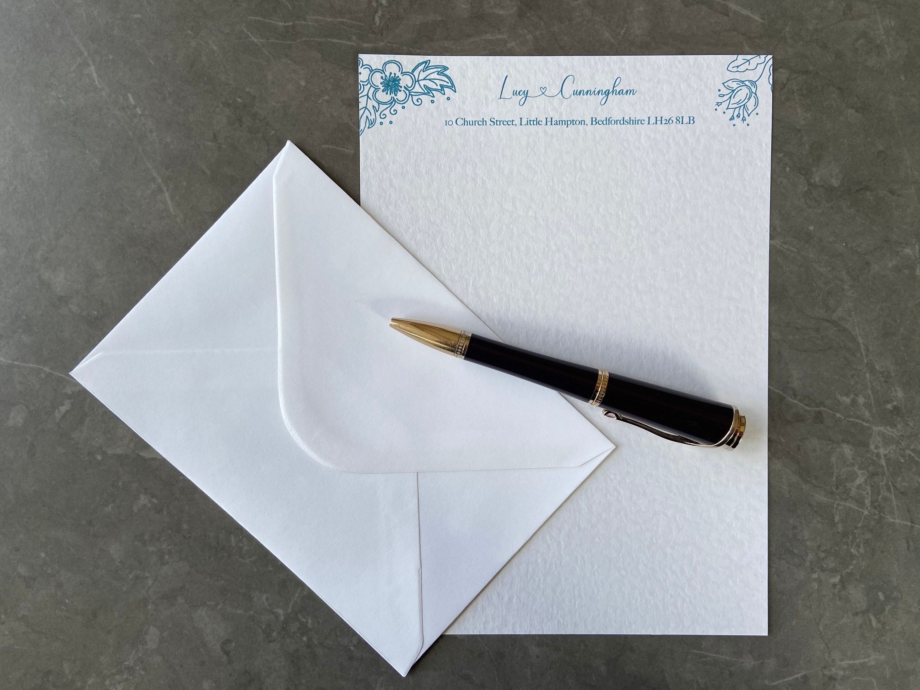 Personalised Writing Paper Set, Personalised Stationery, Customised ...