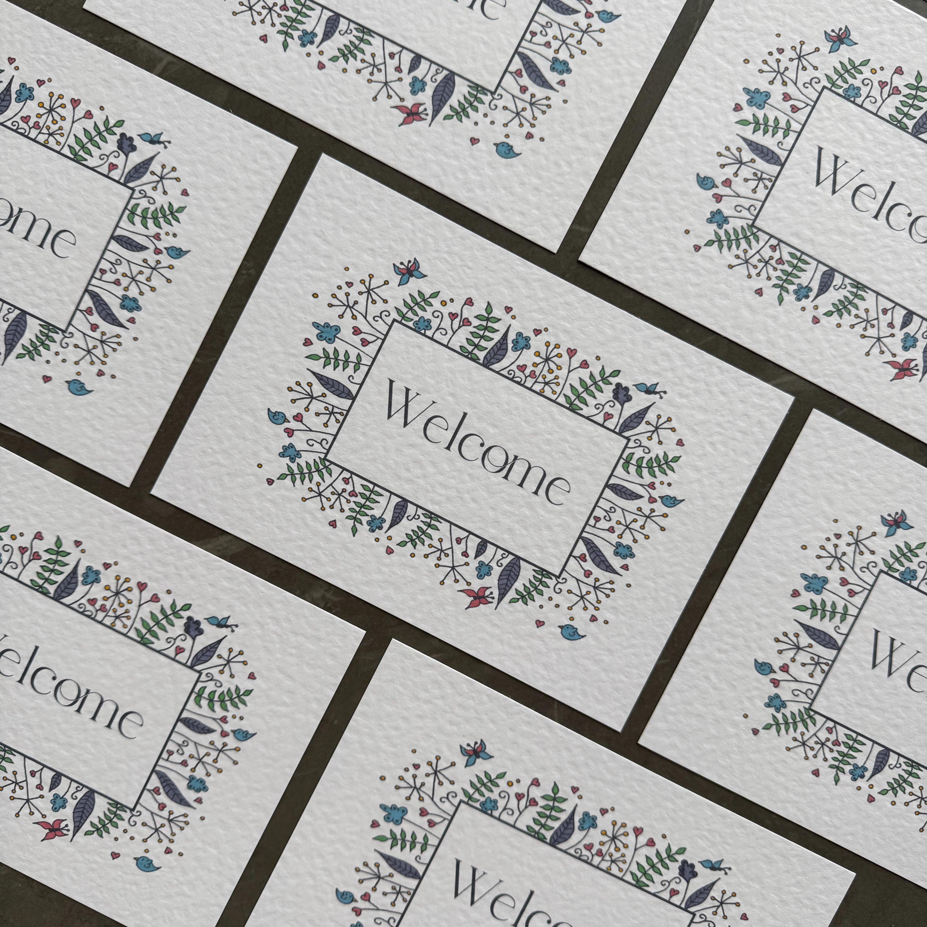 Welcome Cards for Bed and Breakfast, Airbnb Welcome, Rental Cottage ...