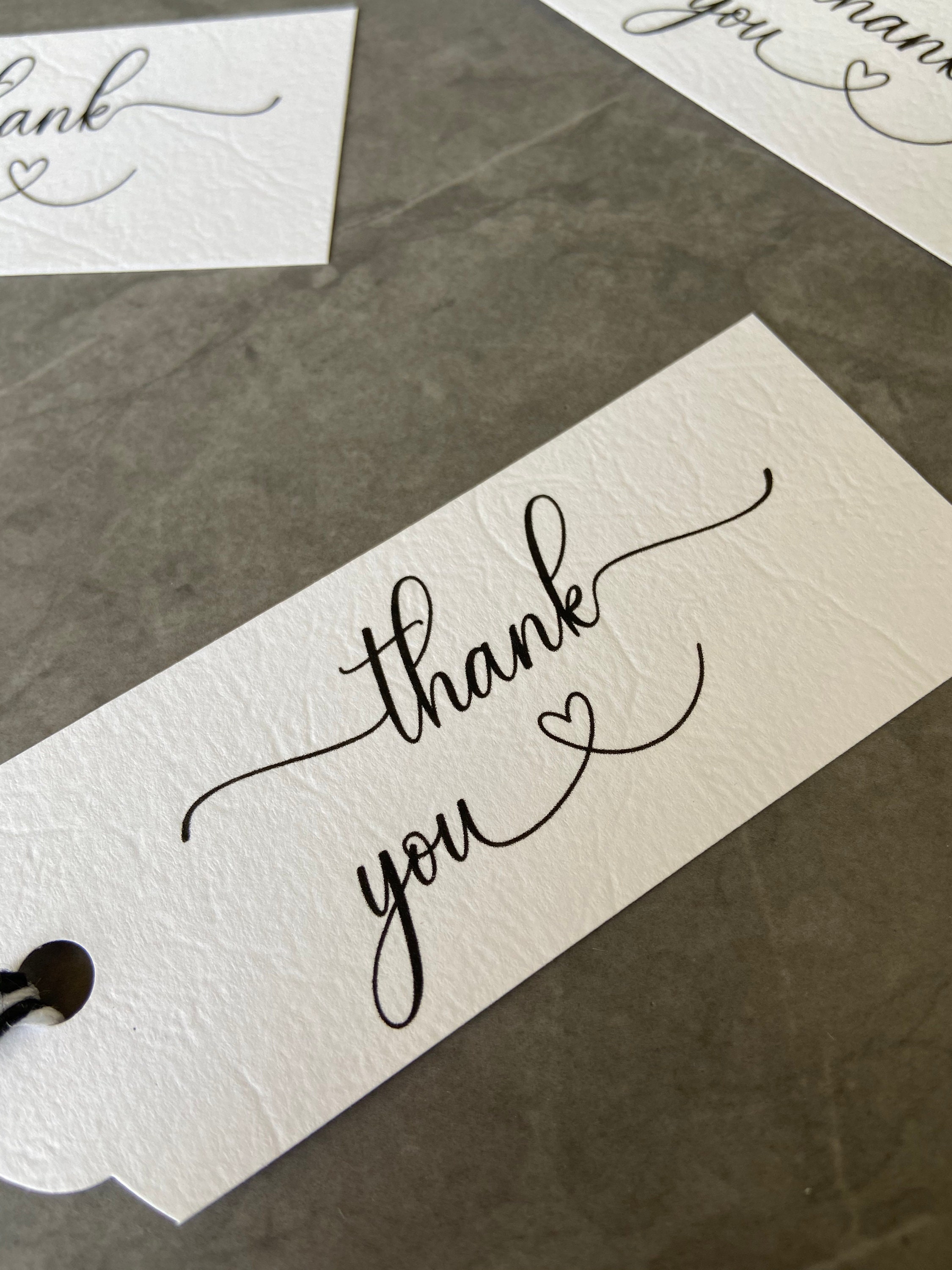 Thank You Gift Tags Thank You Tags Gift Tags Bag of 12 Tags | Etsy