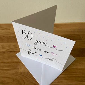 Since We Met Card, Add Any Years / Anniversary Card / Personalised ...