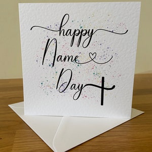 Happy Name Day Card, Christian Name Day Celebration Card - Etsy