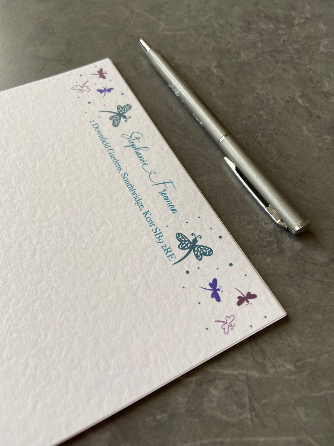 Personalised Writing Paper Set, Personalised Stationery, Customised ...