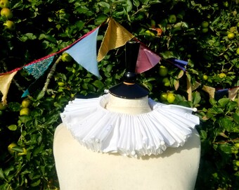 Elizabethan Clown Circus Neck Ruff Collar - Etsy