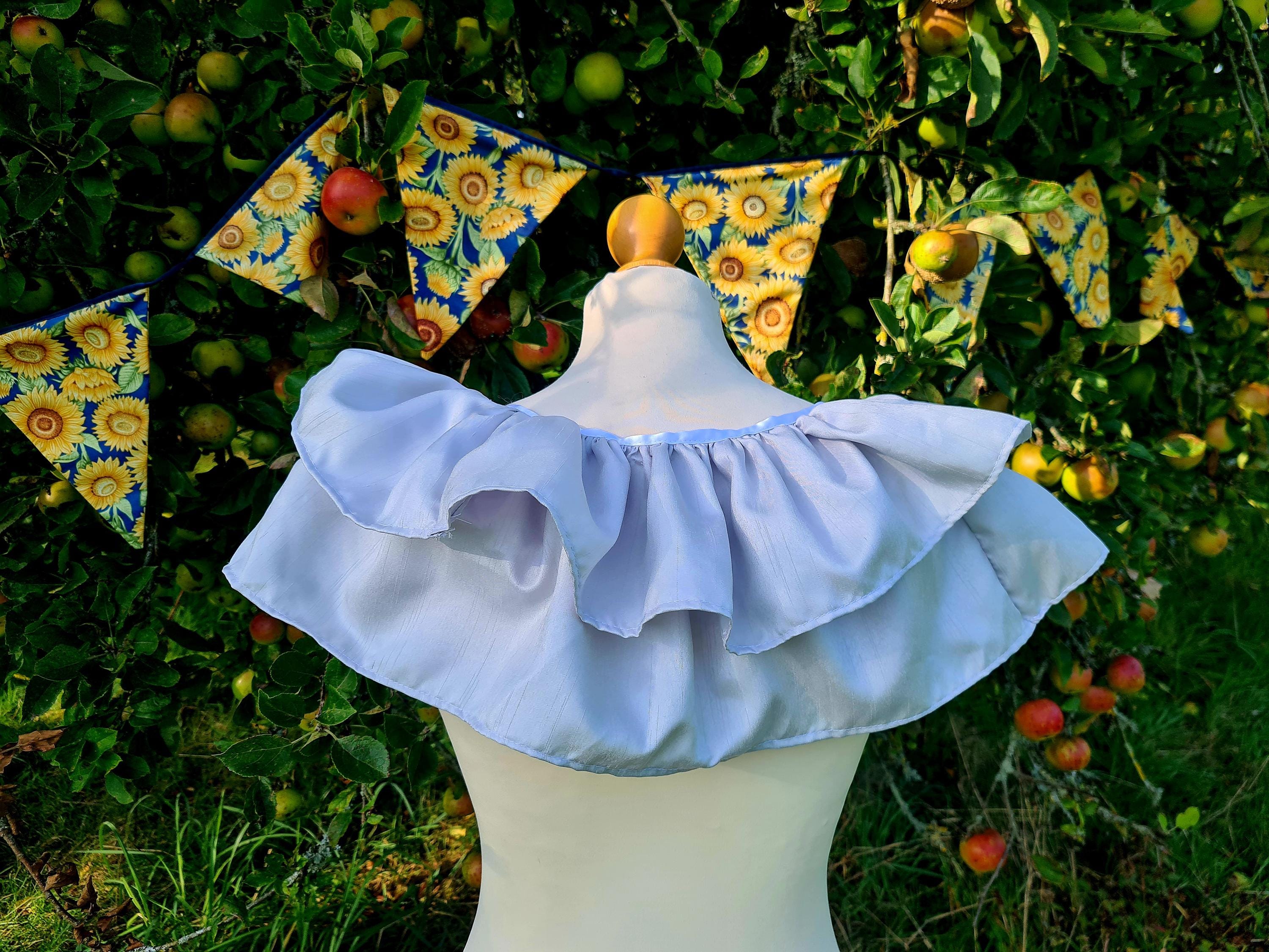 Satin Neck Ruffle Collar - Etsy