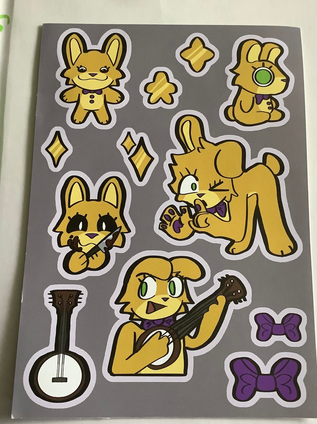 Spring Bonnie Sticker Sheet FNAF Five Nights at Freddys - Etsy