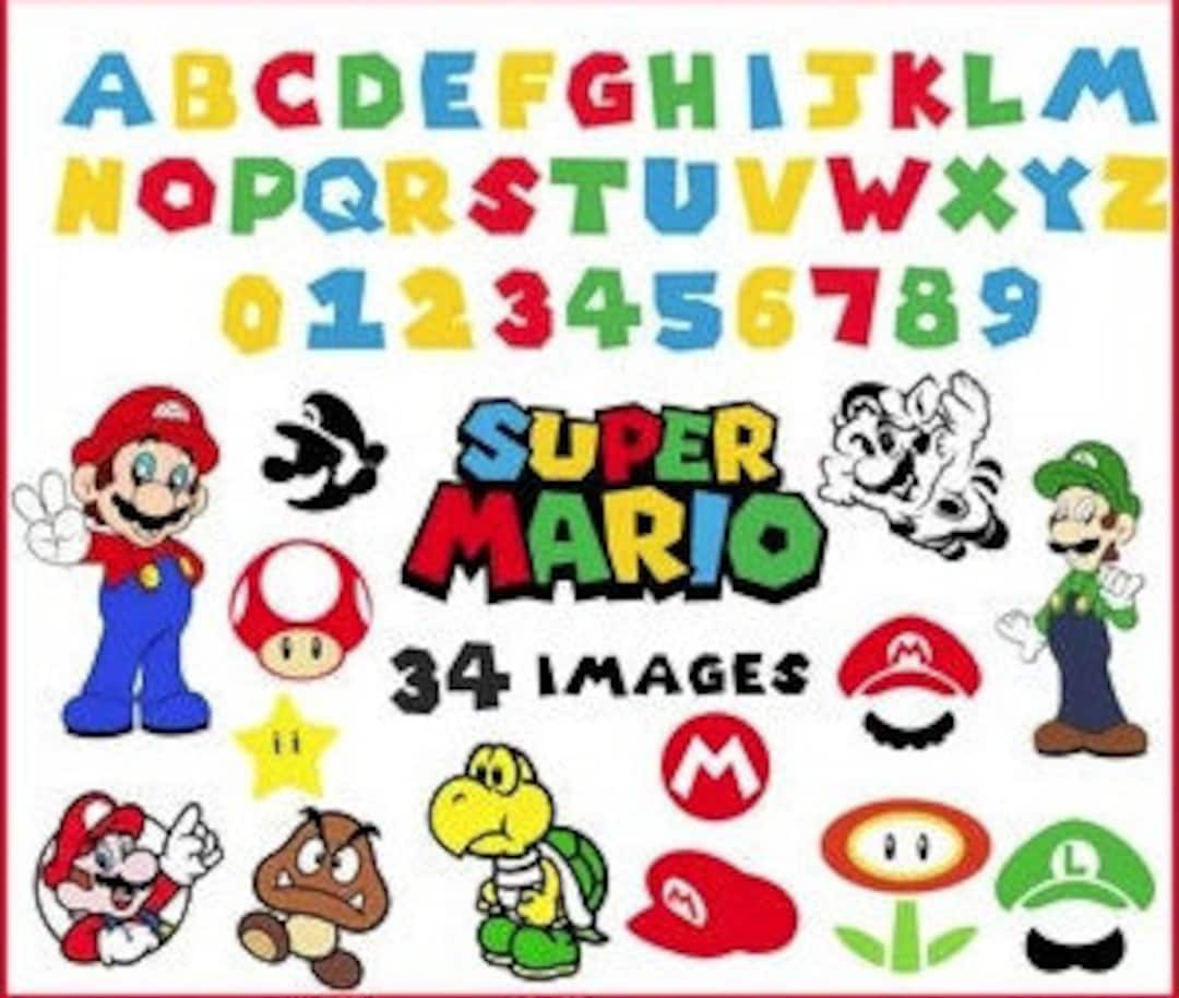 SUPER MARIO Luigi Inspired PNG Svg Eps Files - Etsy