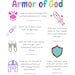 Armor of God Printable, Ephesians 6:10-17, Kids Room Wall, Church ...