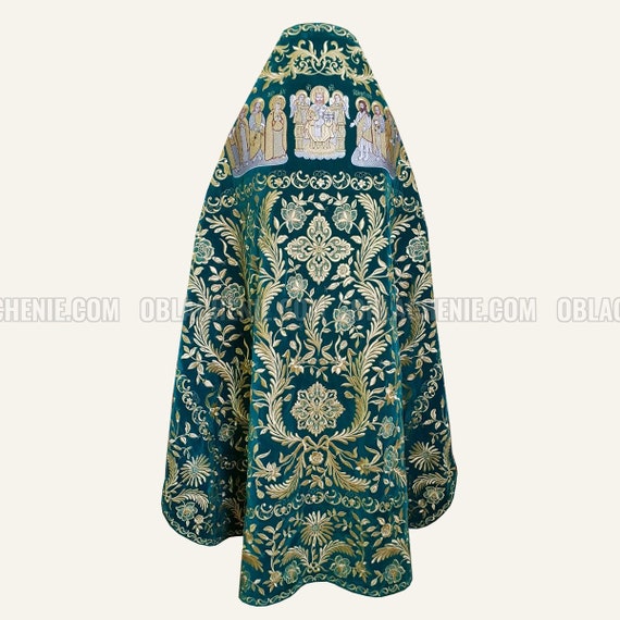Green Orthodox Priest Vestments. Machine Embroidery. Clergy - Etsy