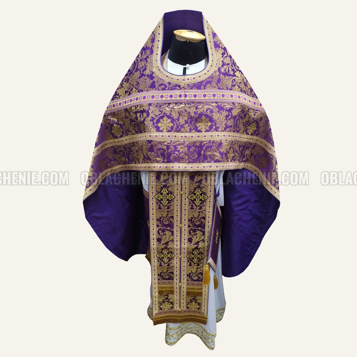 PURPLE PRIEST'S VESTMENTS. Nonmetallic Brocade. Russian - Etsy