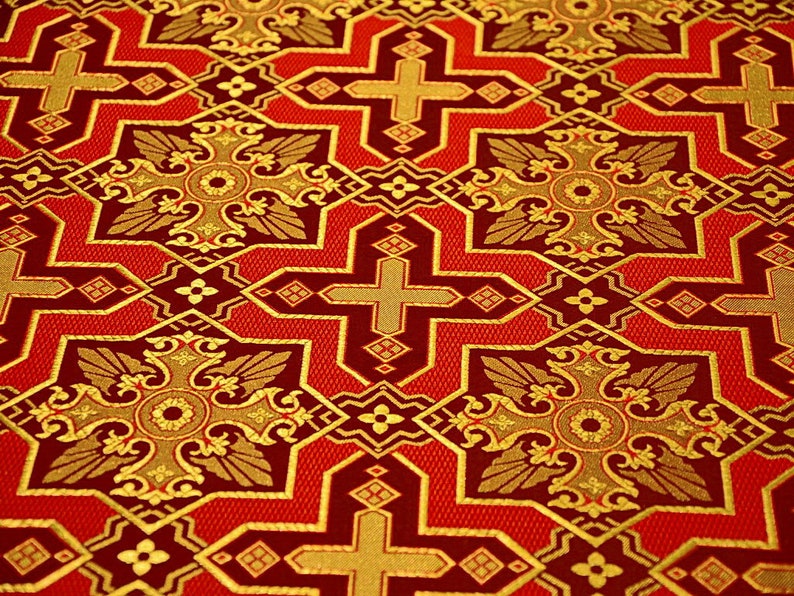 Church Fabric. Church Nonmetallic Brocade. Liturgical Brocade | Etsy