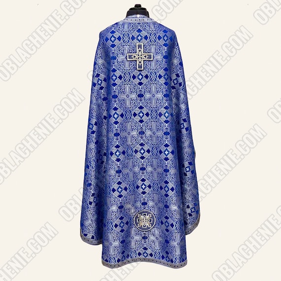 Blue Lightweight Orthodox Greek Priest Vestment. Nonmetallic | Etsy