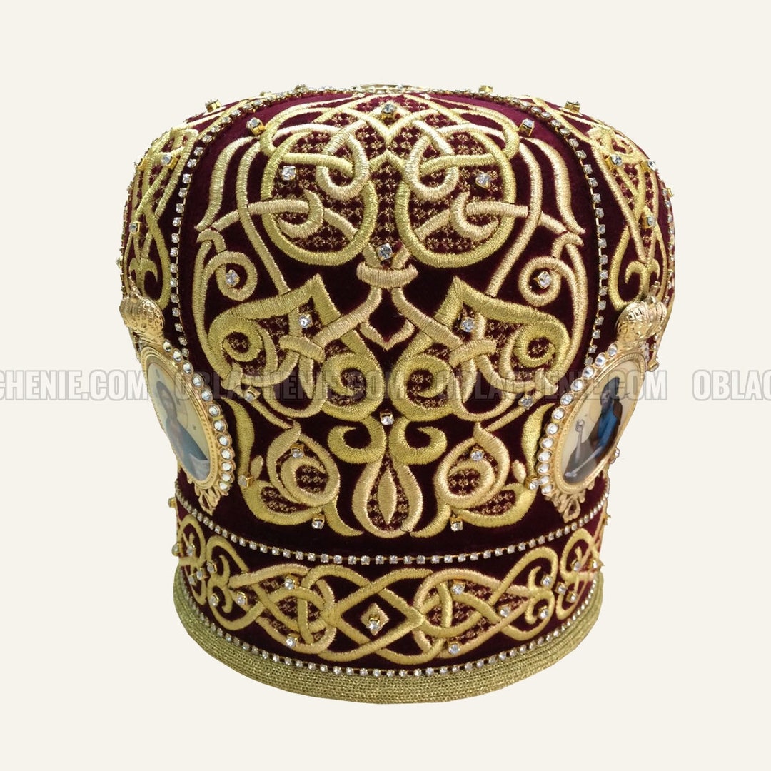 Miters. Head Dresses. Burgundy Velvet. Exclusive Design. - Etsy
