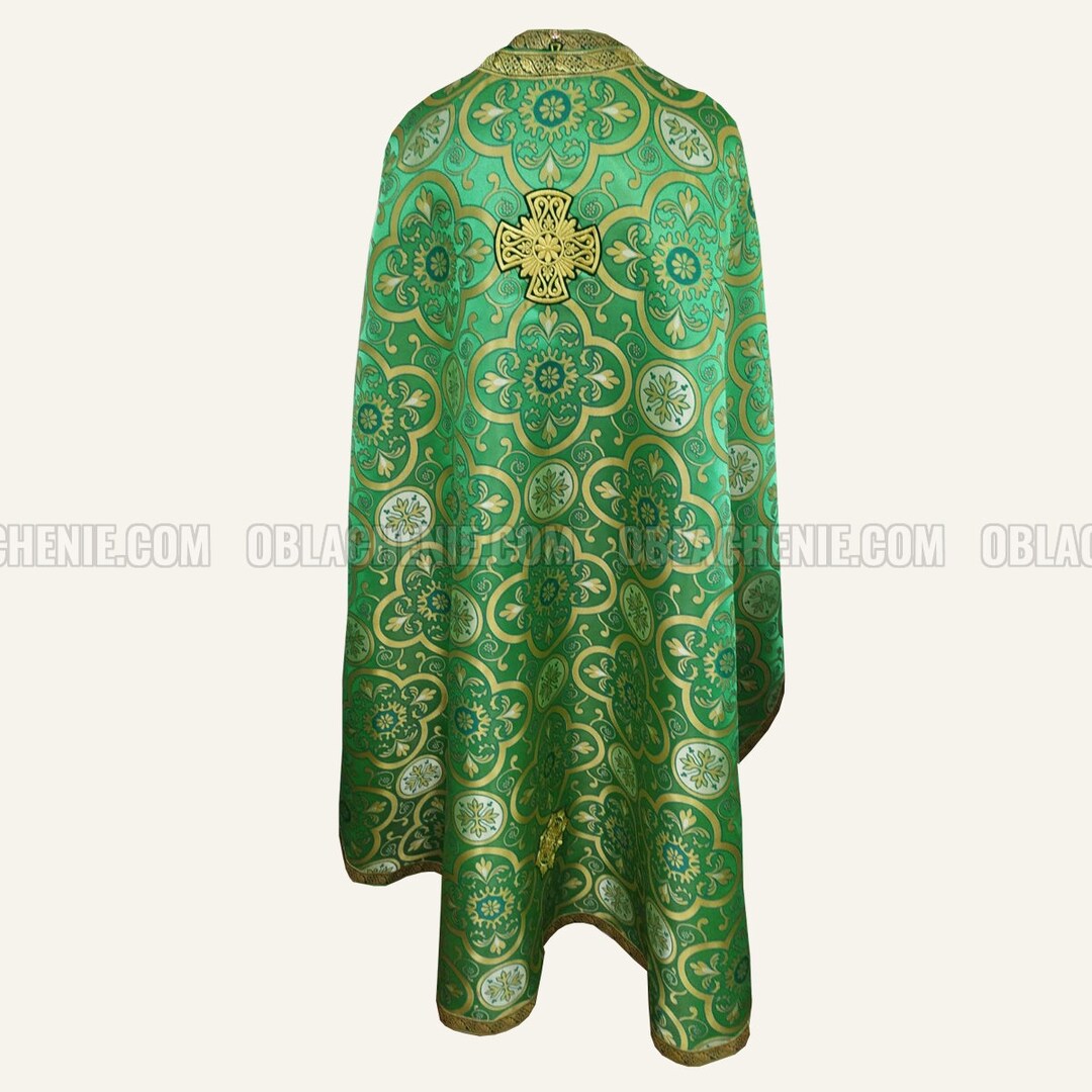 Green Priest Set Vestment. Nonmetallic Lightweight Brocade. Liturgical ...